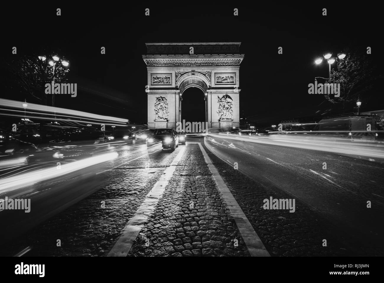 Paris champs elysees beautiful sky hi-res stock photography and images ...