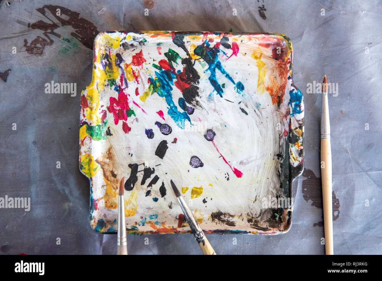 Coloring and painting equipment. Education and creative art for kid ...