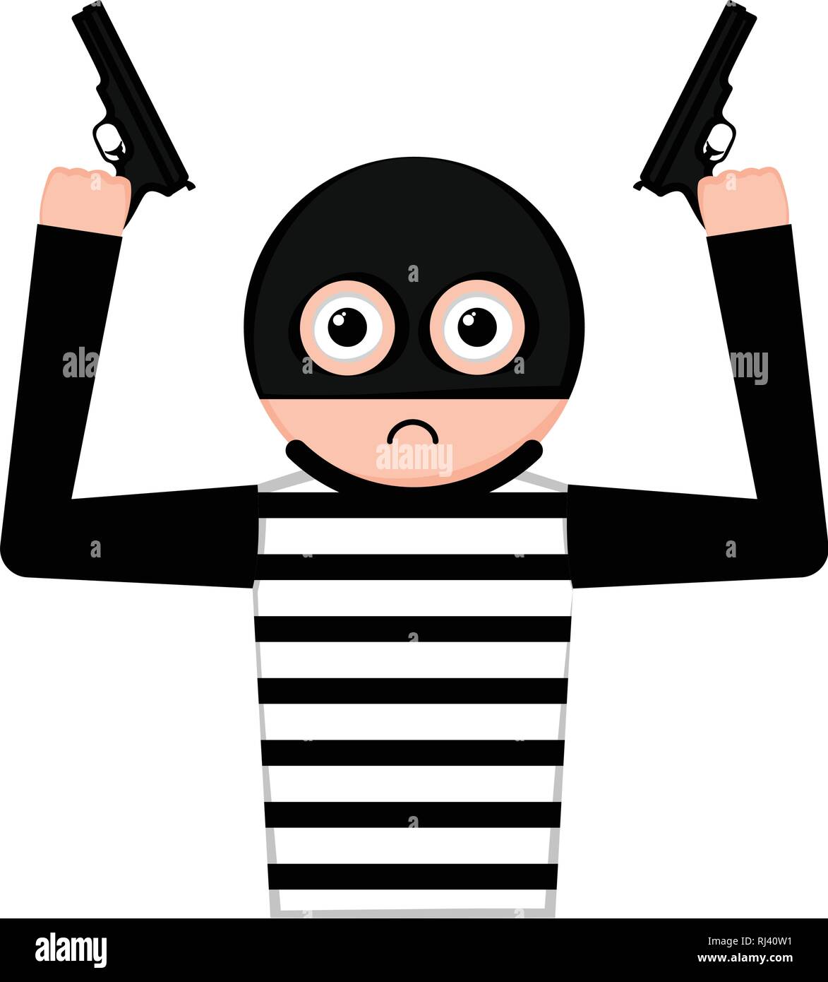 Sad thief cartoon Stock Vector Image & Art - Alamy