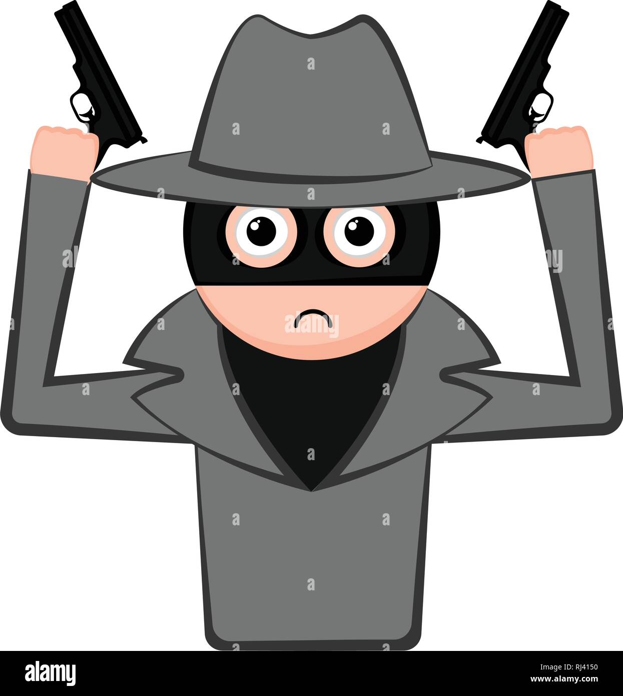 Sad thief cartoon Stock Vector Image & Art - Alamy