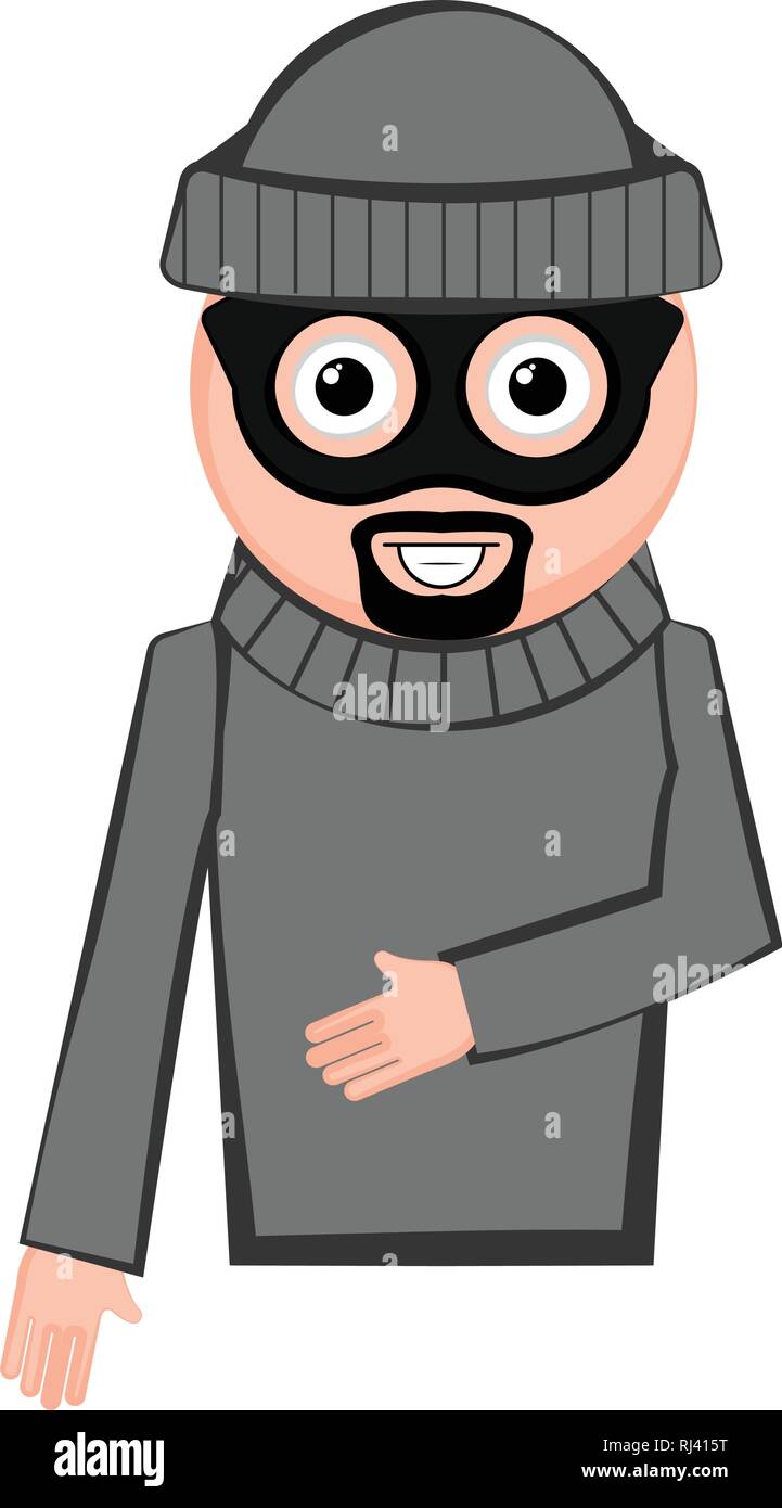 Happy thief cartoon Stock Vector Image & Art - Alamy