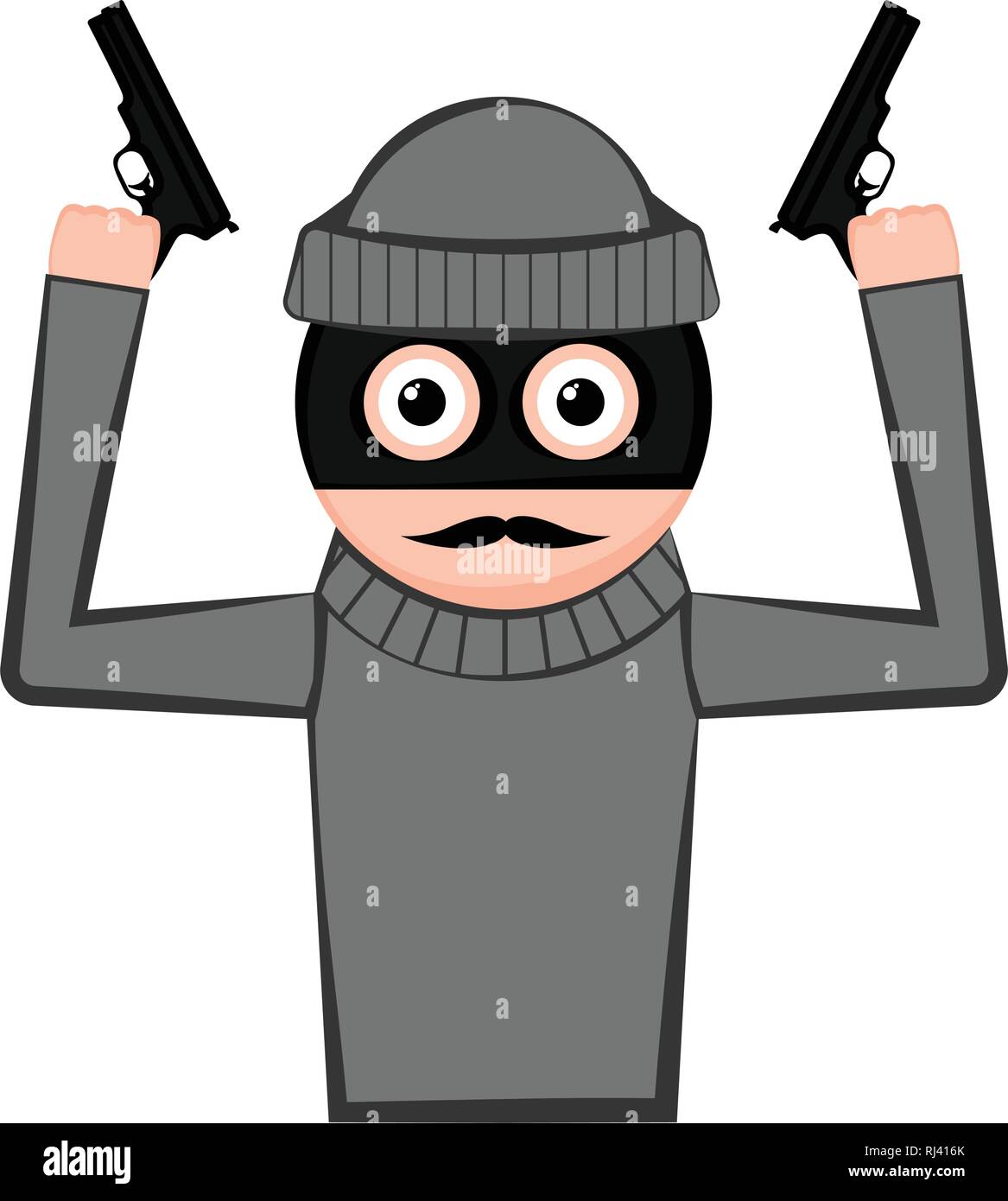 Sad thief cartoon Stock Vector Image & Art - Alamy