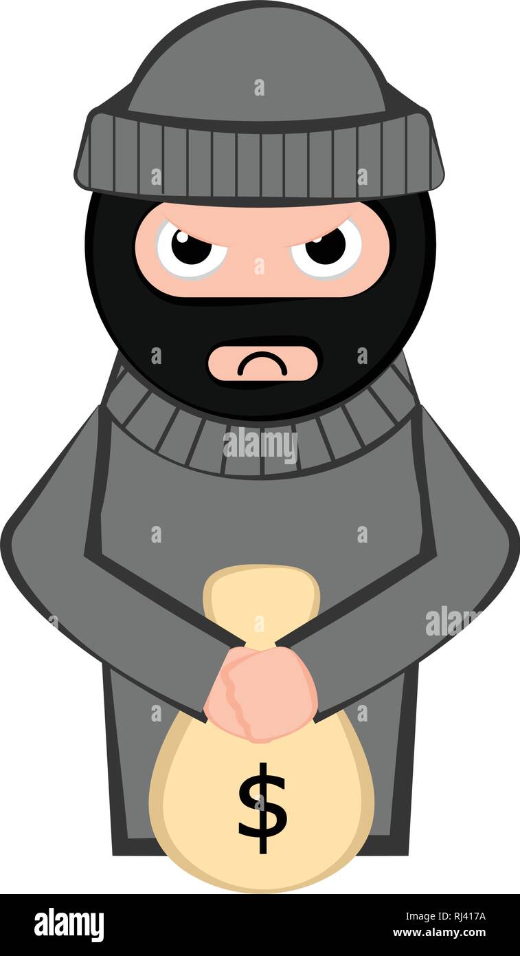 Angry robber Stock Vector Images - Alamy