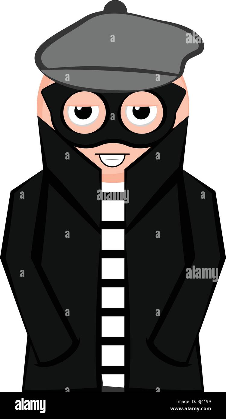 Happy thief cartoon Stock Vector Image & Art - Alamy