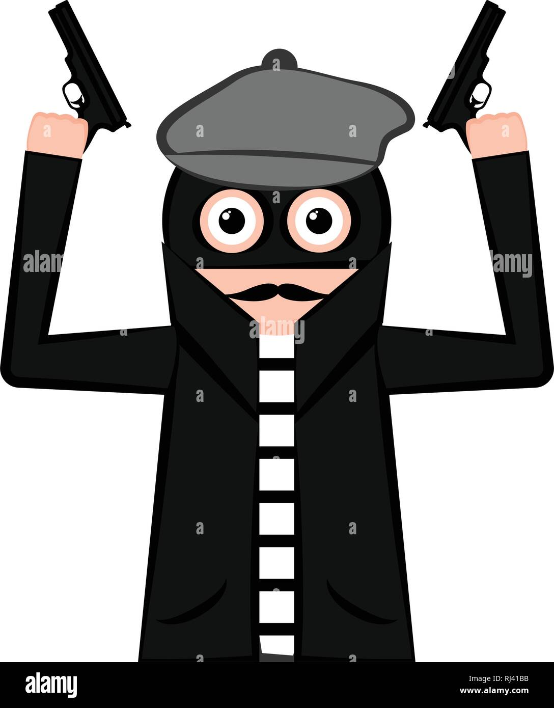 Sad thief cartoon Stock Vector Image & Art - Alamy