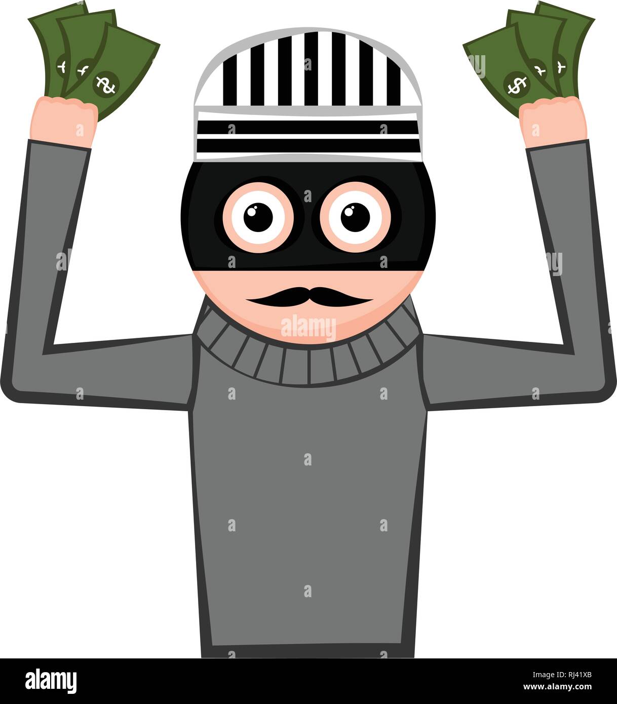Isolated thief cartoon Stock Vector Image & Art - Alamy