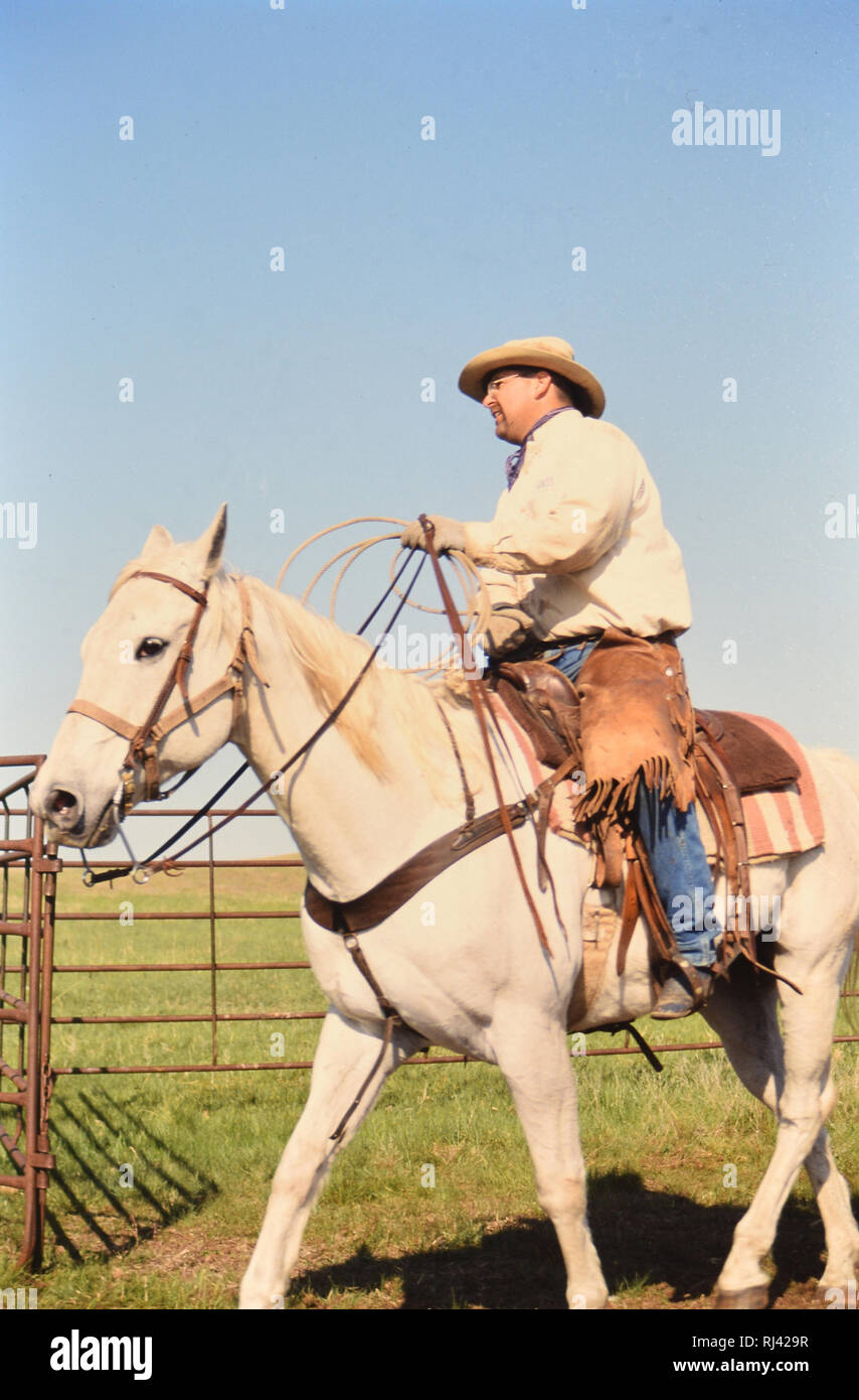 Early 2000s working ranch cowboy hi-res stock photography and images ...