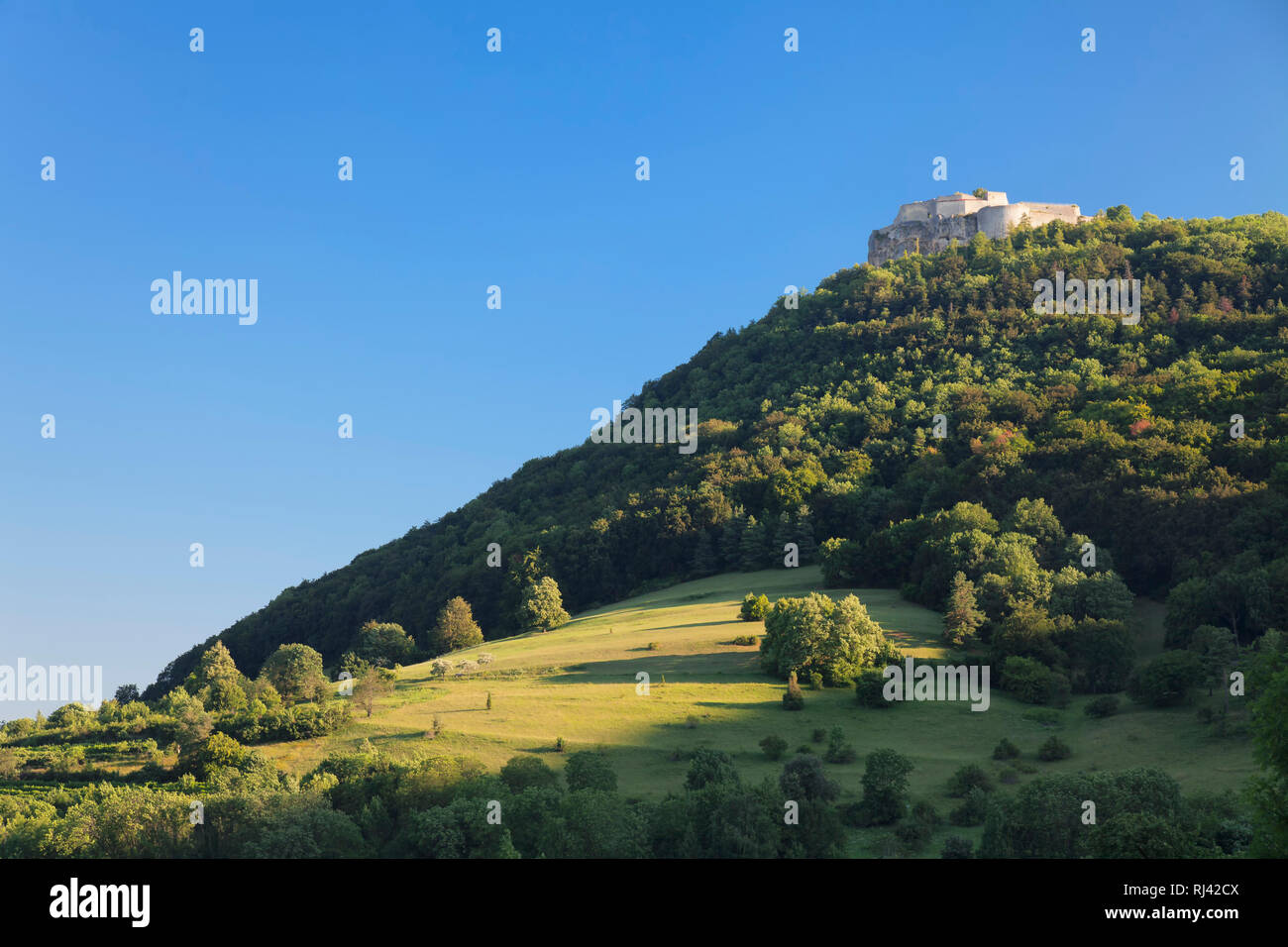 Burgruine Hohenneuffen, Sonnenaufgang, Schwäbische Alb, Baden ...