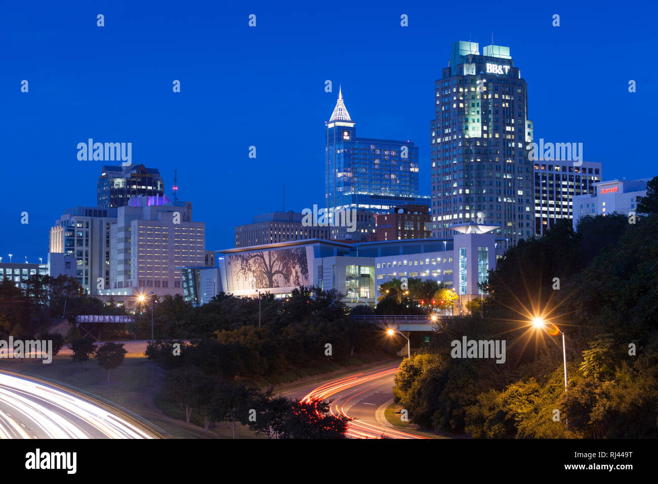 Raleigh city skyline hi-res stock photography and images - Alamy