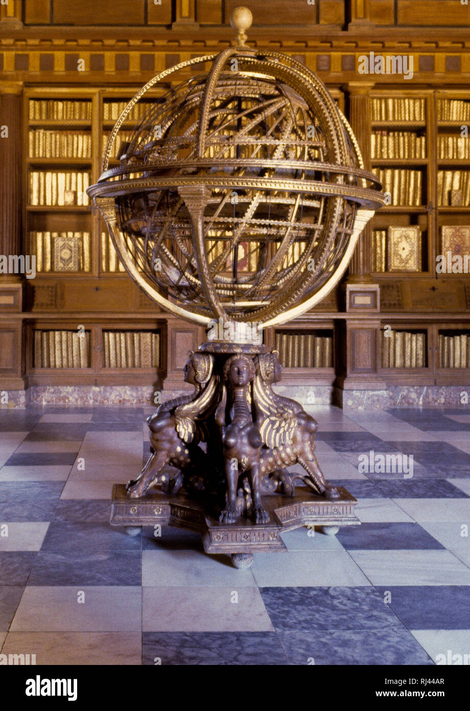 Astrolabe, The Biblioteque, El Escorial, Madrid, Spain Stock Photo - Alamy