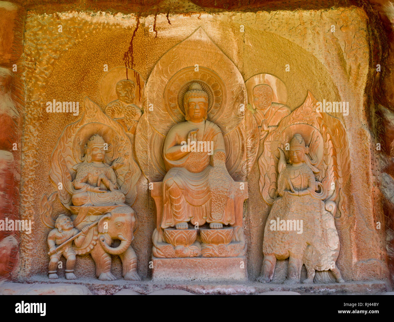 Buddha and Disciples, China Nationalities Museum, Beijing, China Stock ...