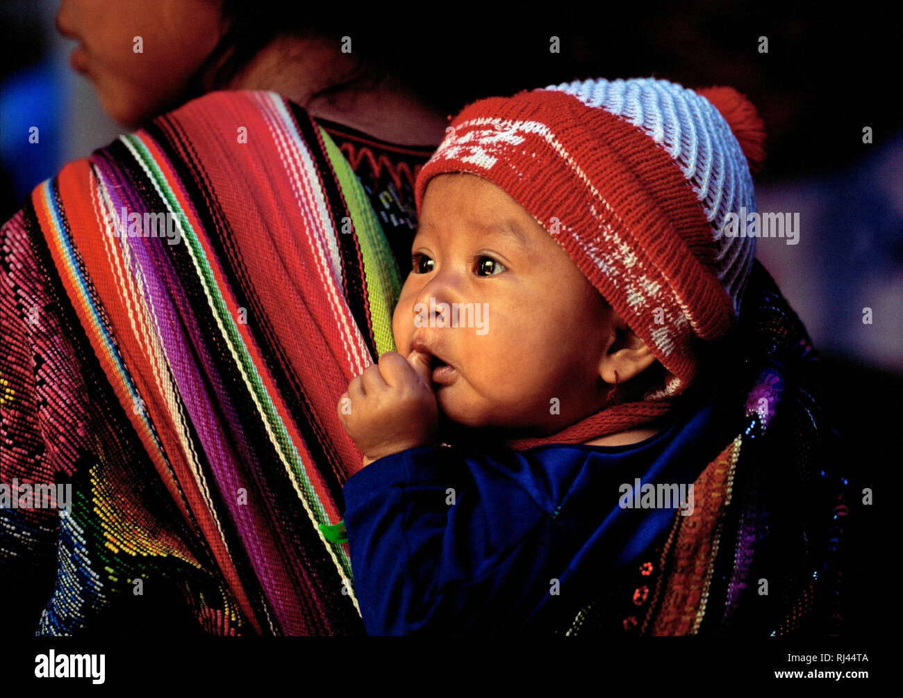 Mayan Child, Chichicastenango, Guatemala Stock Photo - Alamy