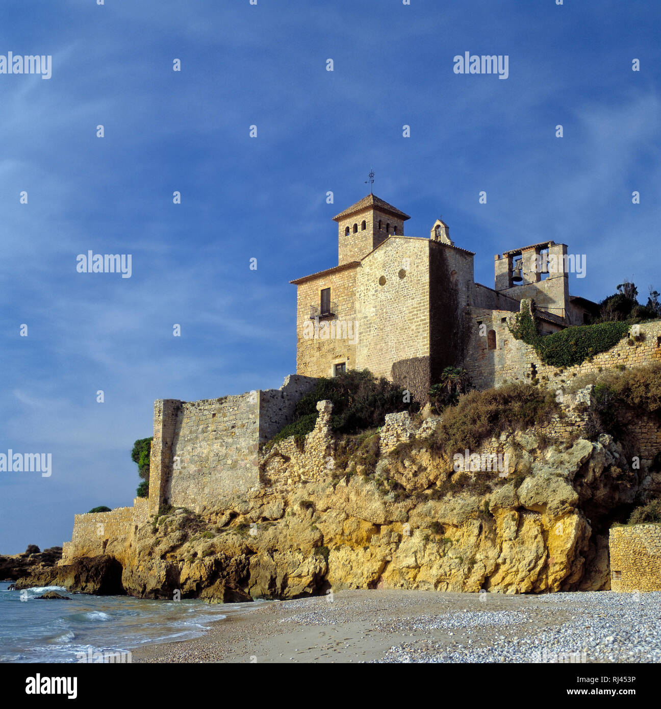 Tamarit Castle, Altafulla, Tarragona, Spain Stock Photo - Alamy