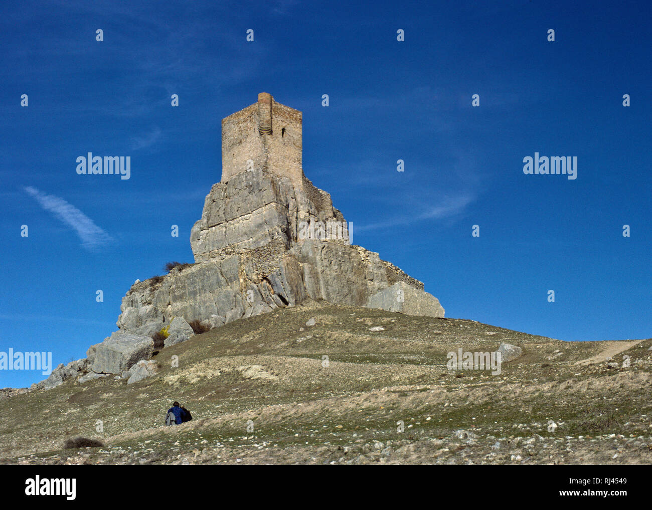 The Castle, Atienza, Spain Stock Photo - Alamy