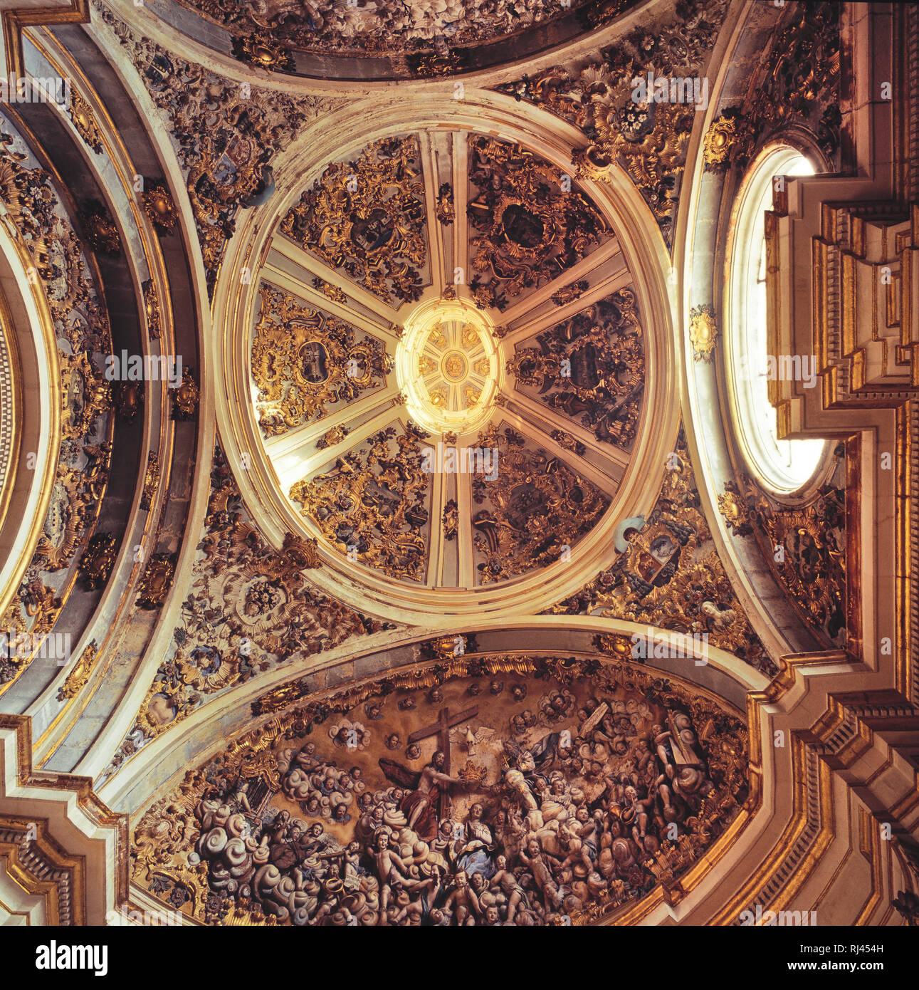 The Ceiling of the Sacristy, The Burgos Cathedral, Spain Stock Photo ...