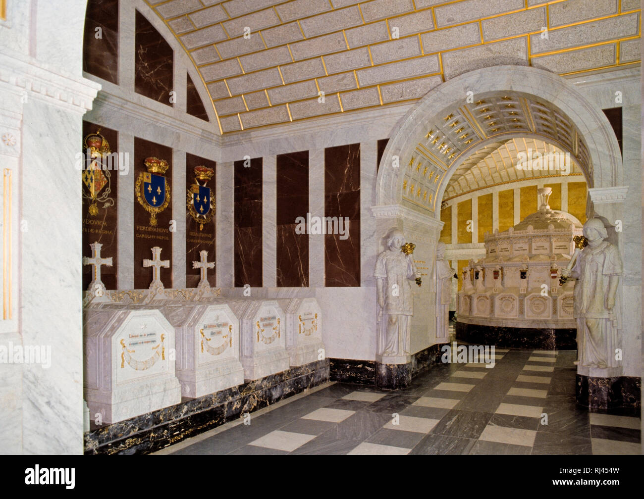 The Crypt, Royal Pantheon of the Infants, El Escorial, Madrid, Spain ...