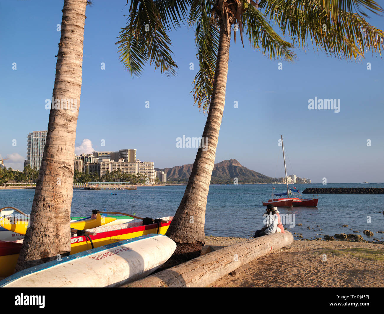 Oahu sunsets hi-res stock photography and images - Alamy