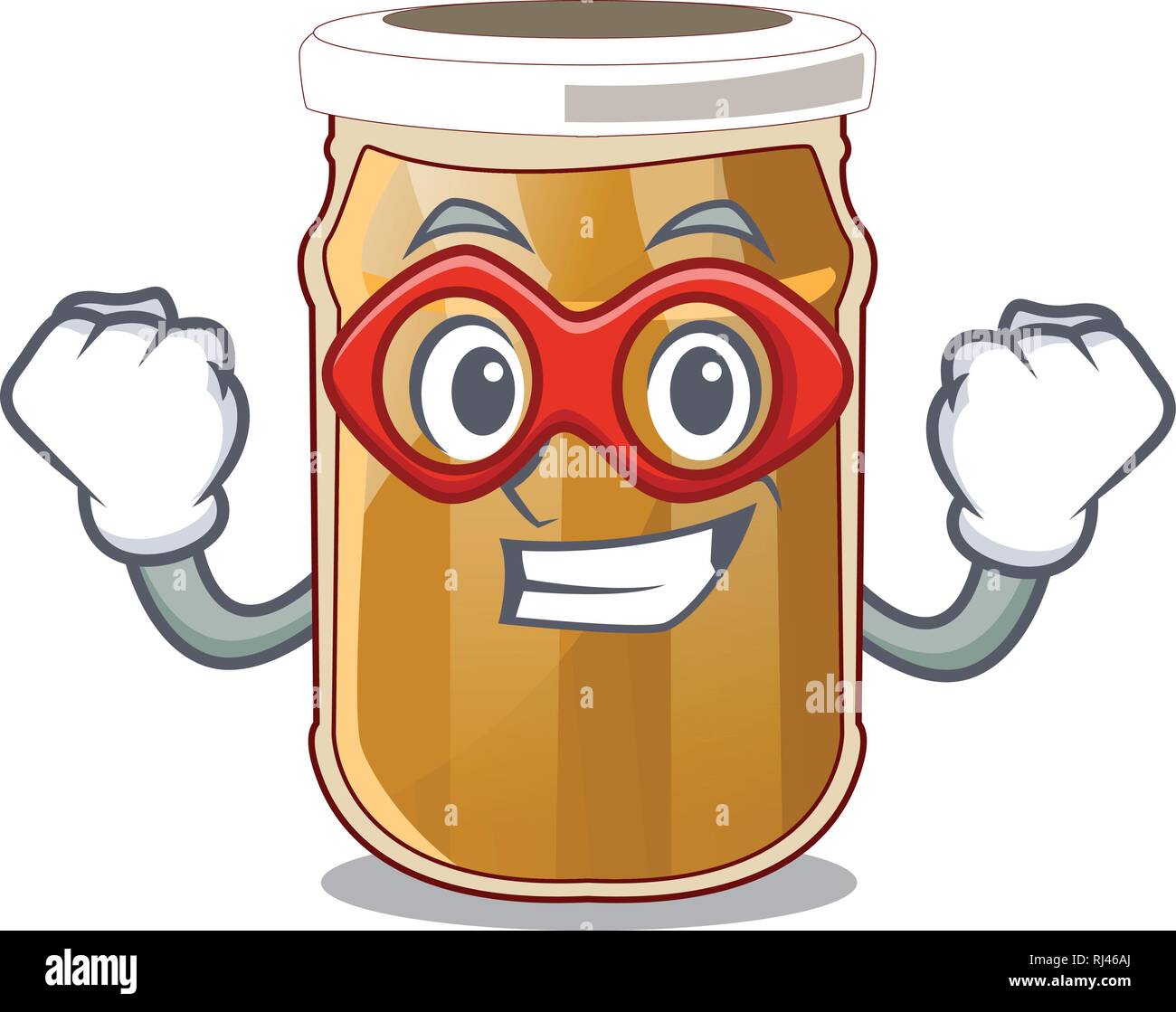Super hero almond butter on a cartoon table Stock Vector Image & Art ...