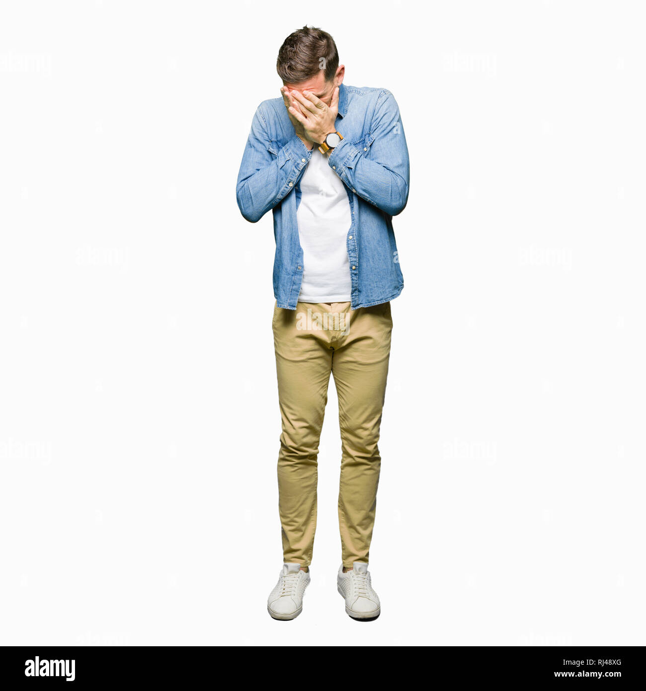 Man hide and watch Cut Out Stock Images & Pictures - Alamy