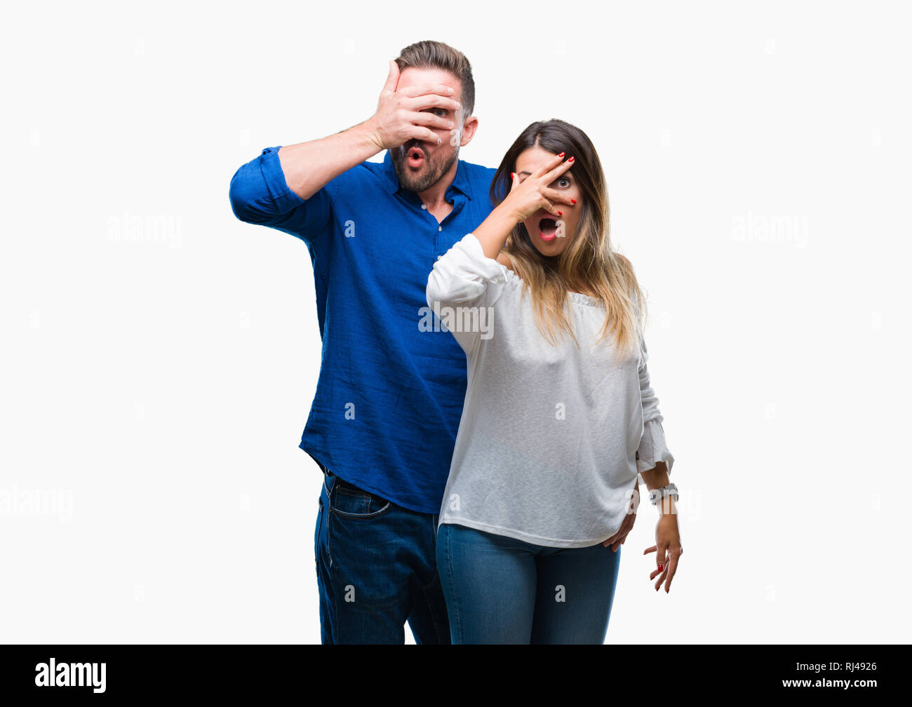 Woman embarrassed by man hi-res stock photography and images - Alamy