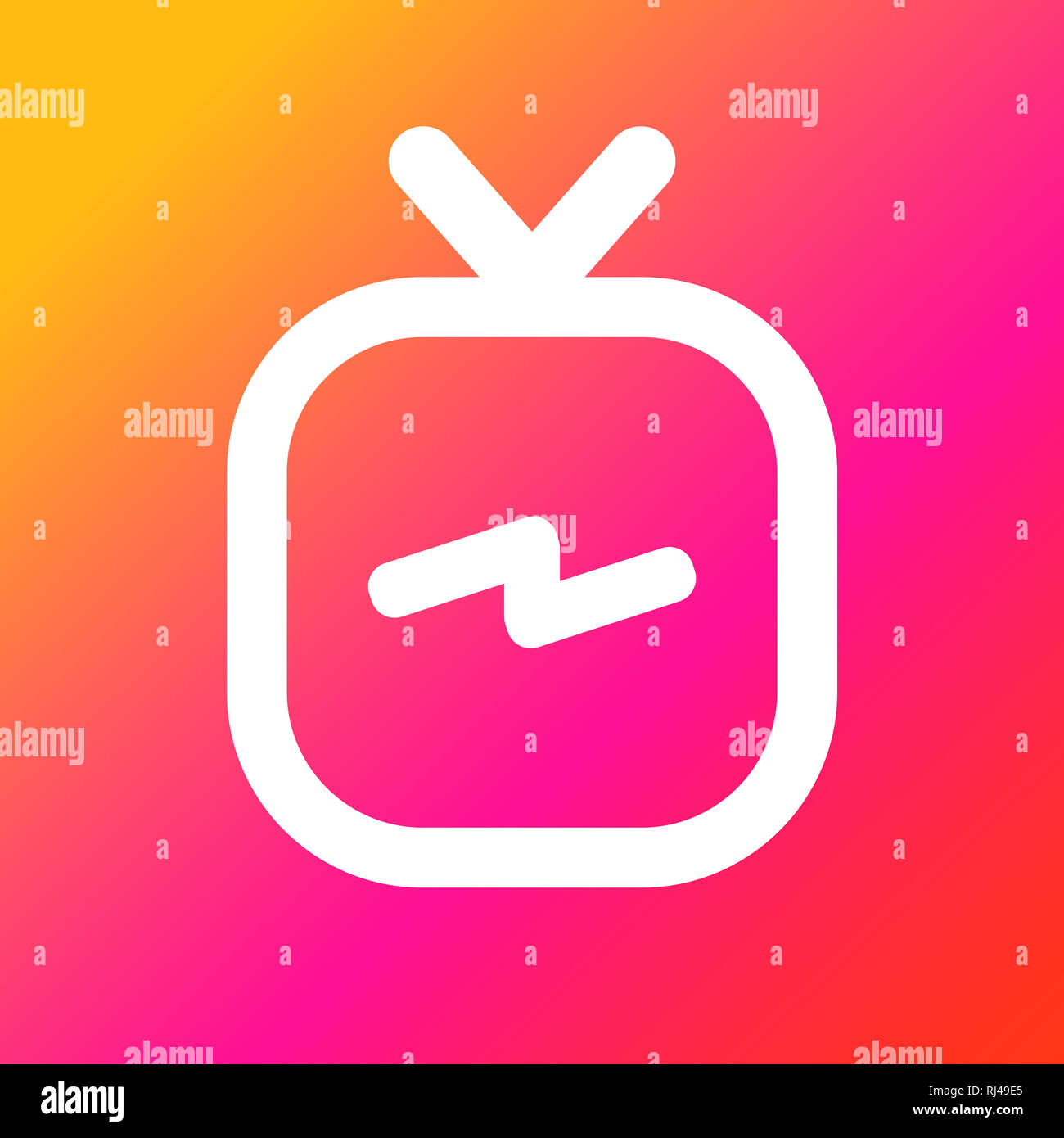 Instagram icon set hi-res stock photography and images - Alamy