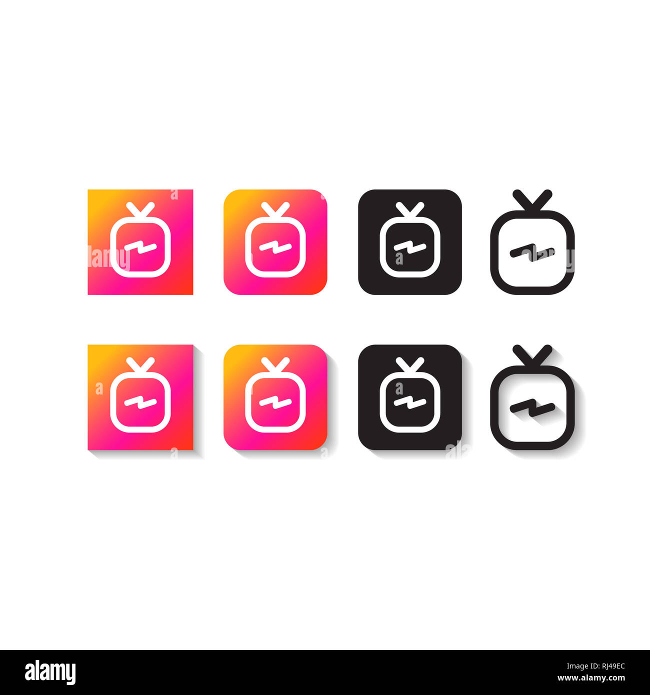 Instagram Igtv Icon High Resolution Stock Photography and Images - Alamy