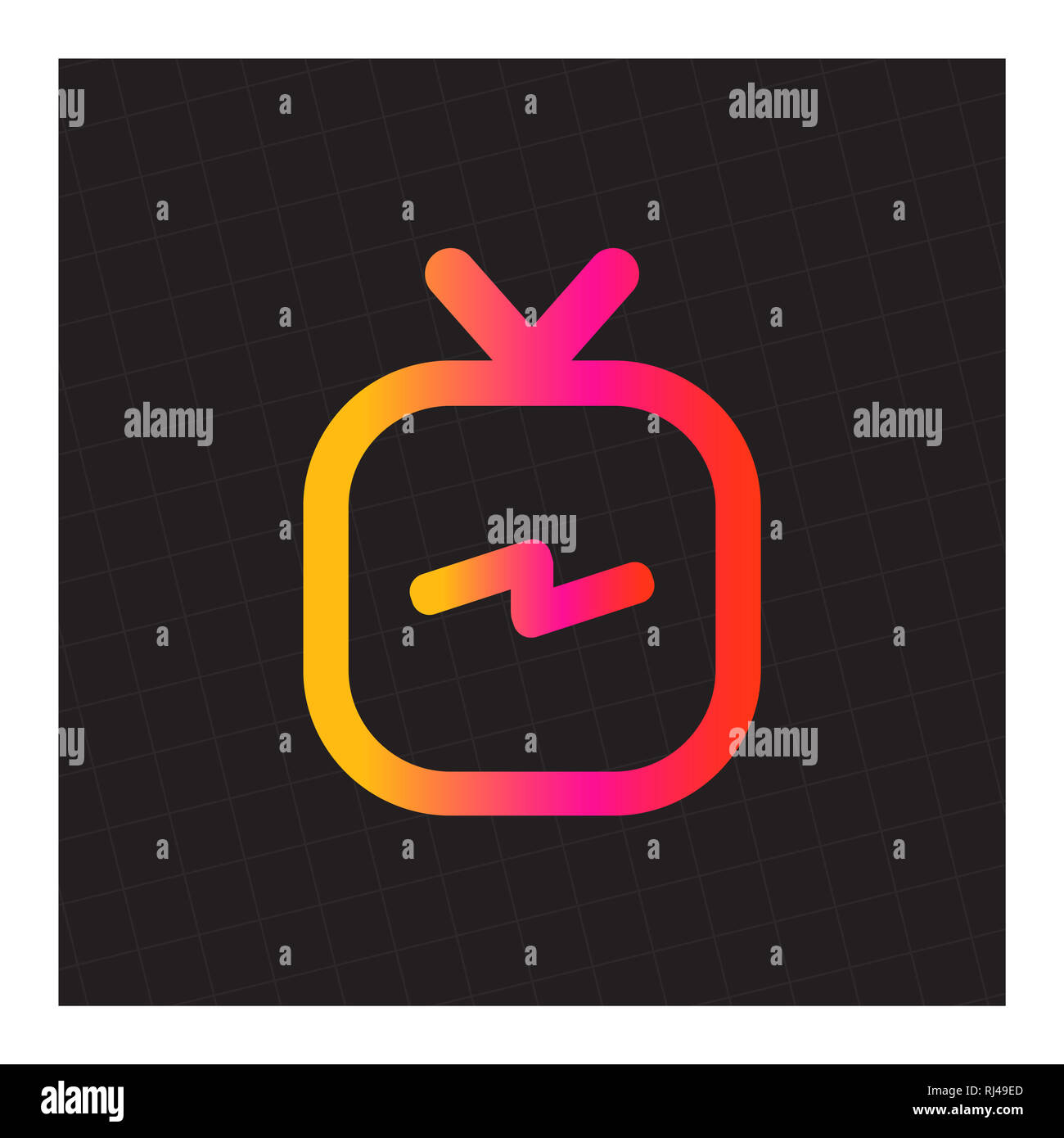 Instagram logo set hi-res stock photography and images - Alamy