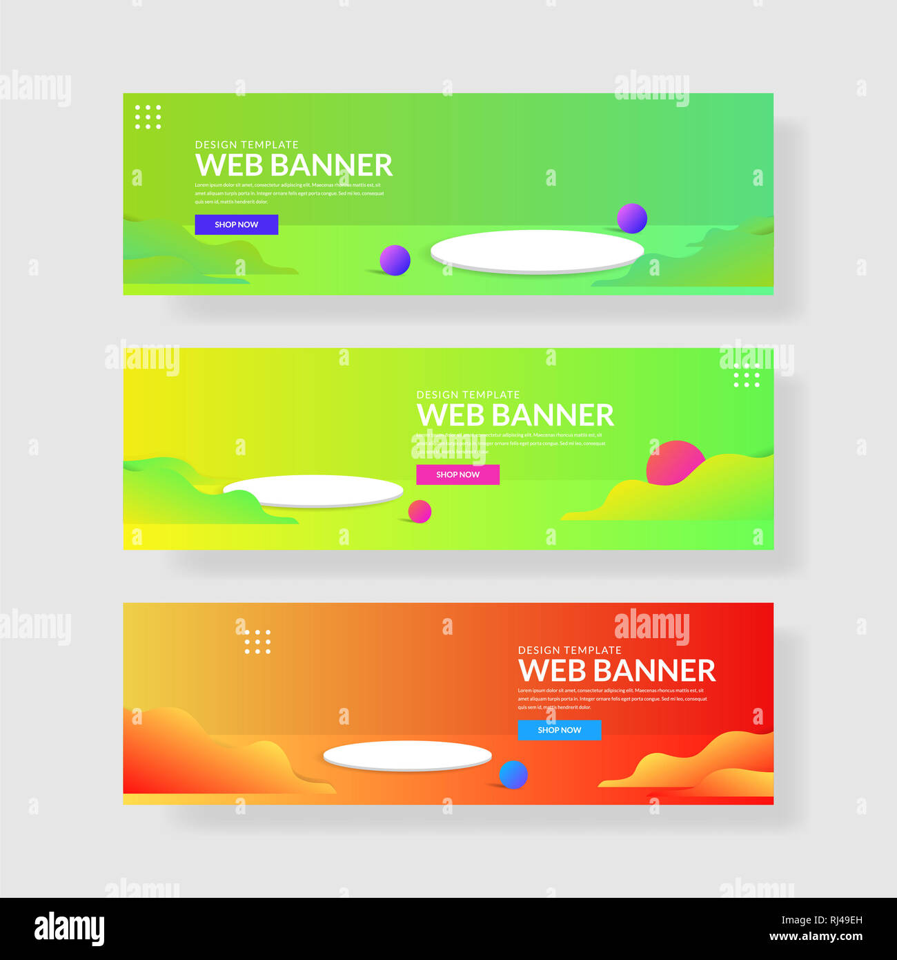 Website banner ui ux Stock Photo - Alamy