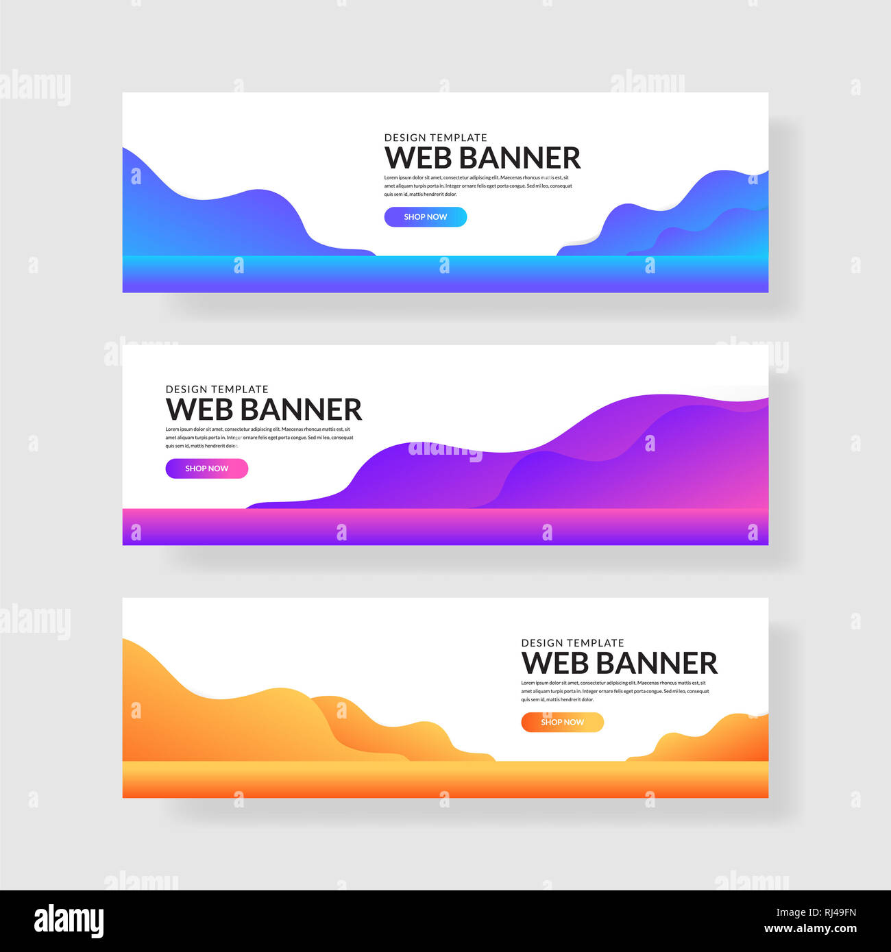 Website banner ui ux Stock Photo - Alamy