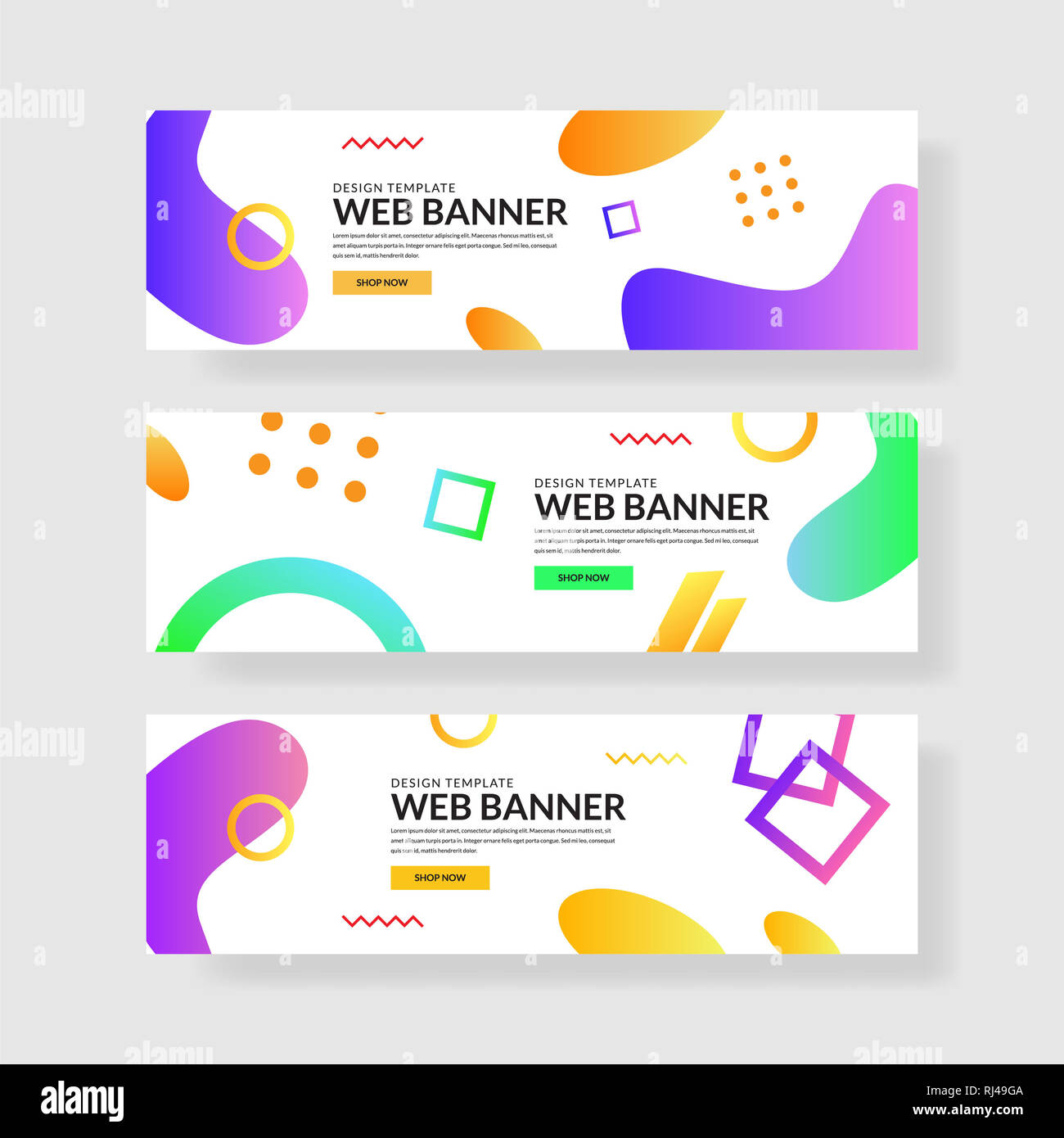 Website banner ui ux Stock Photo - Alamy