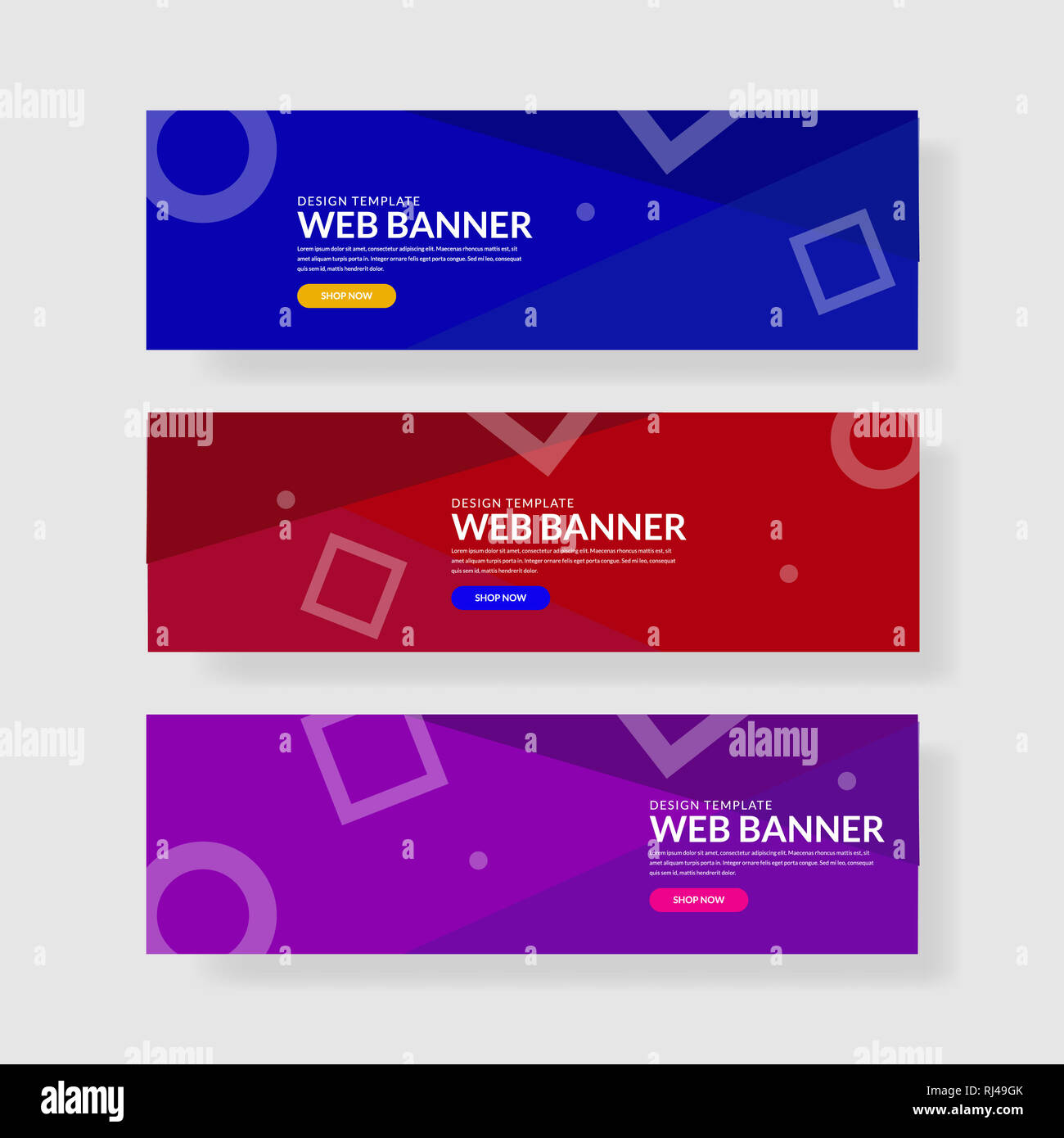 Website banner ui ux Stock Photo - Alamy