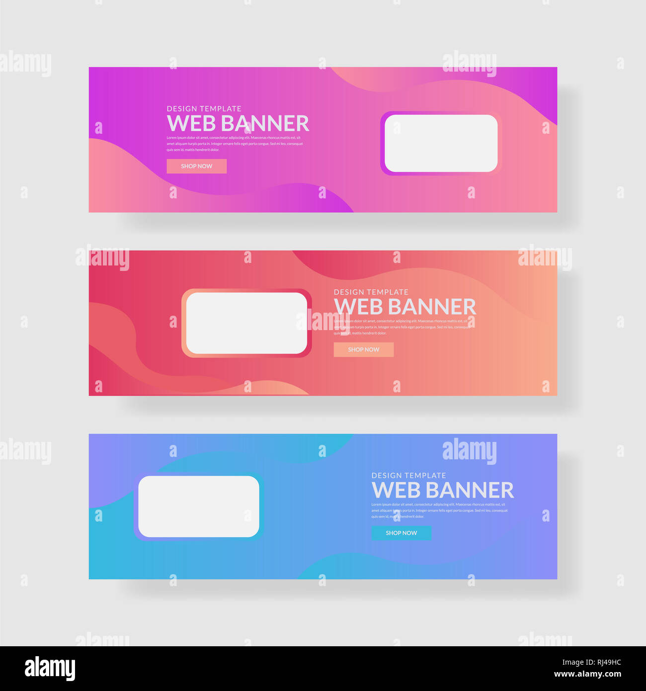 Website banner ui ux Stock Photo - Alamy