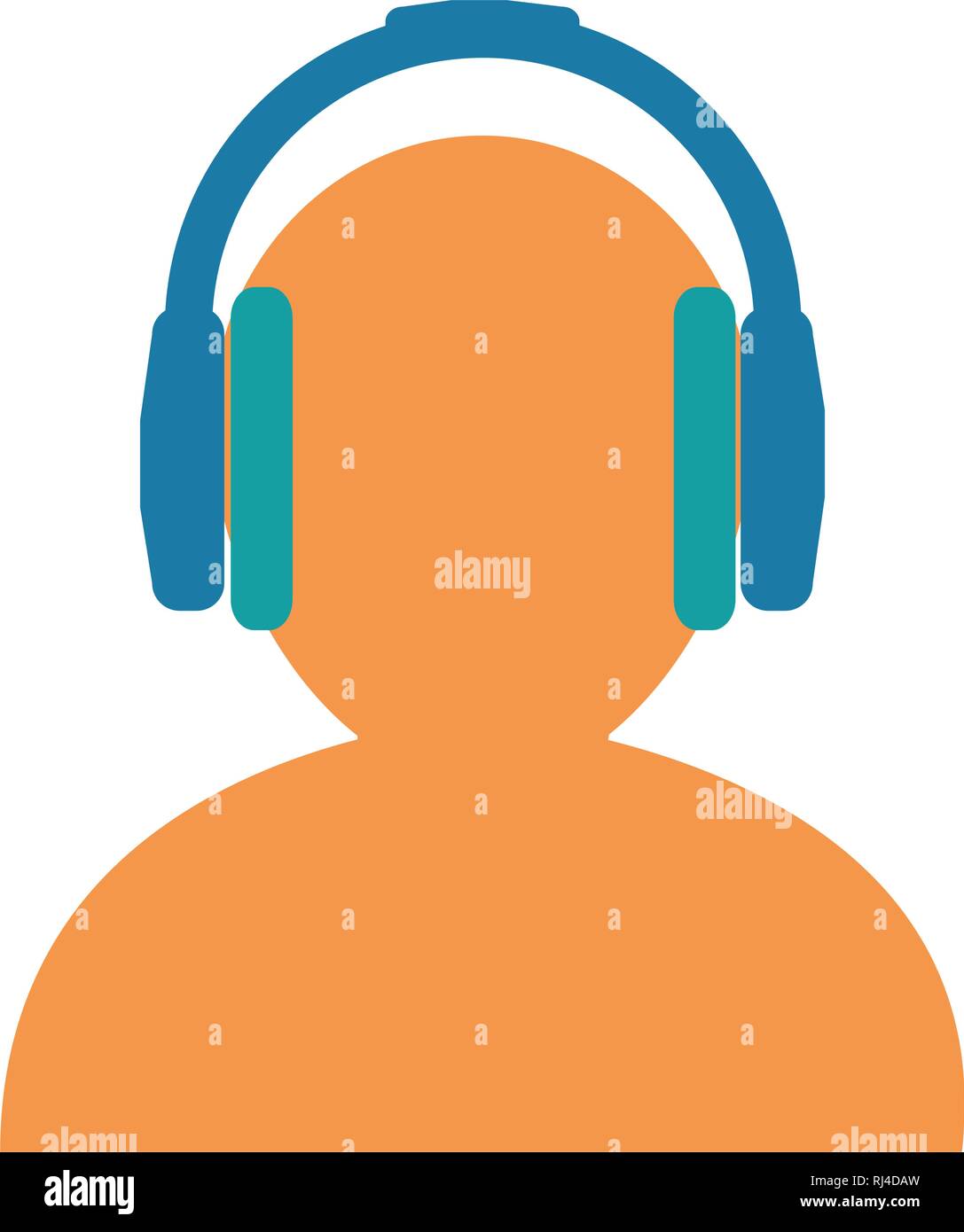 Dj avatar silhouette icon vector hi-res stock photography and images ...