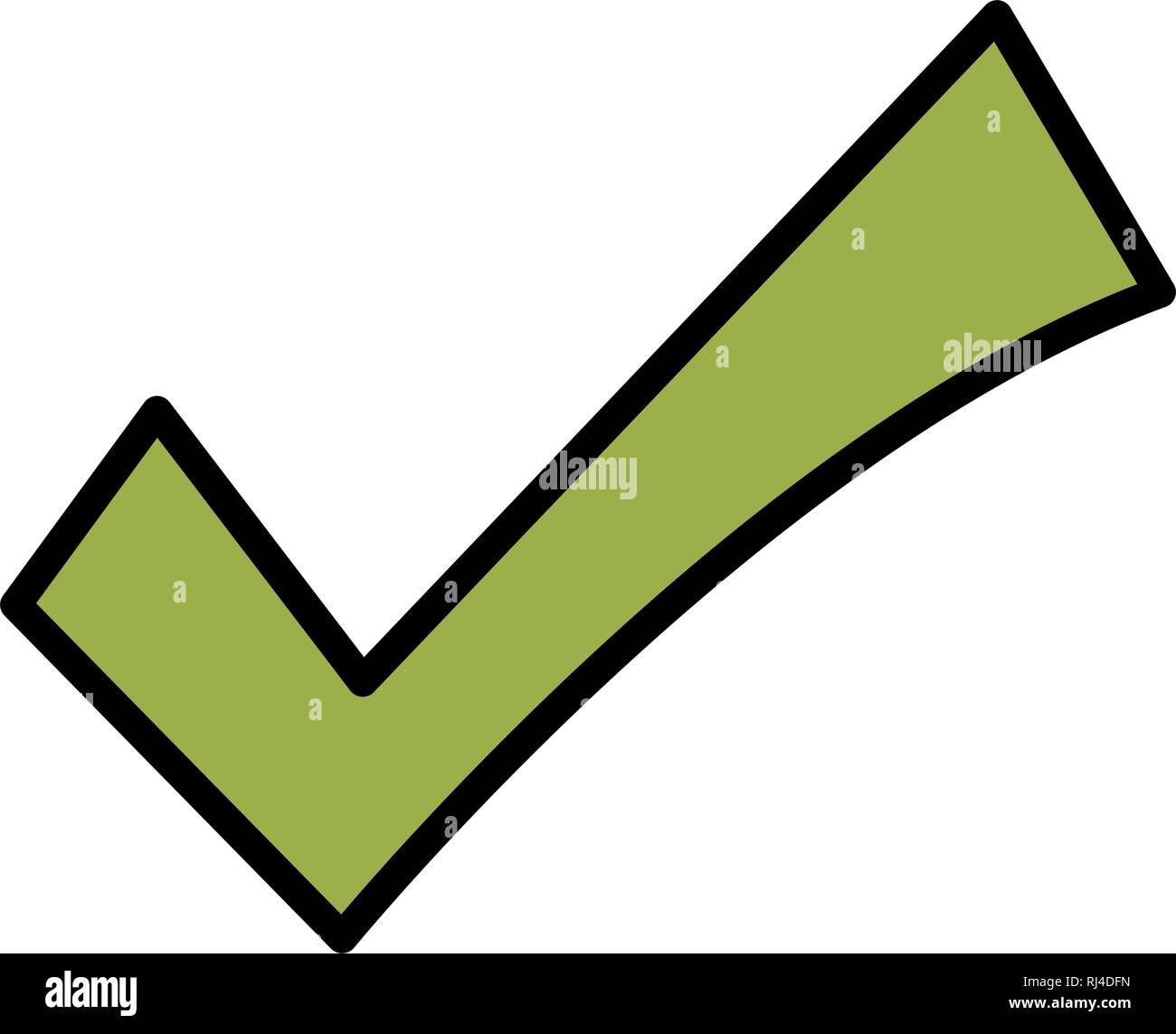 ok check symbol icon vector illustration design Stock Vector Image ...