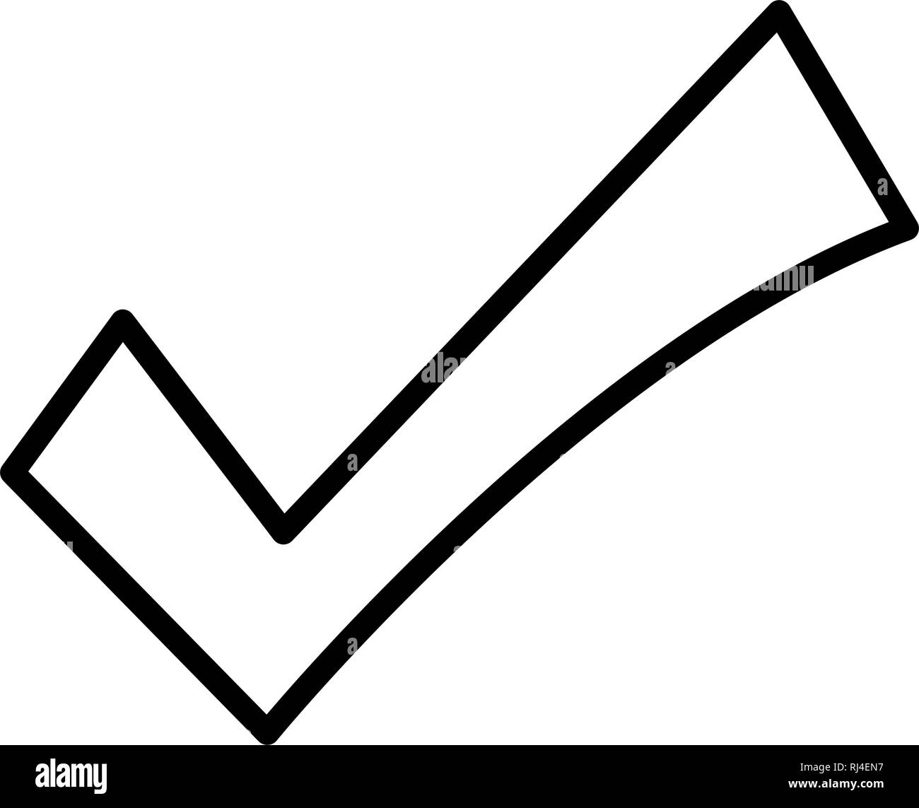 ok check symbol icon vector illustration design Stock Vector Image ...