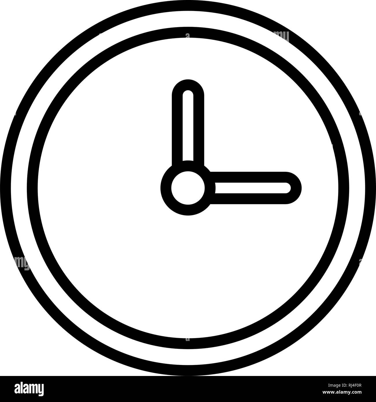 time clock isolated icon vector illustration design Stock Vector Image ...