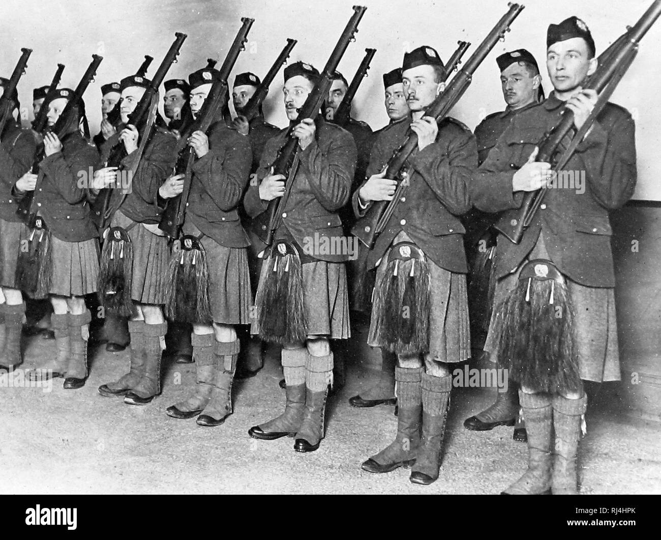 Scottish Soldiers World War High Resolution Stock Photography and ...