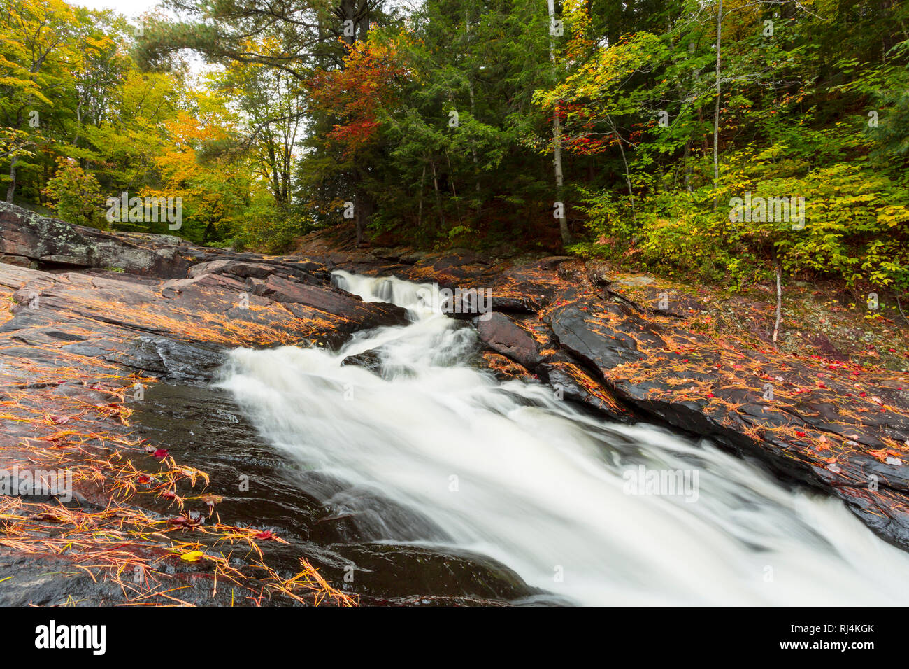 North America, Canada, Ontario, Muskoka, Arrowhead Provincial Park, Stubb's Falls, Little East ...