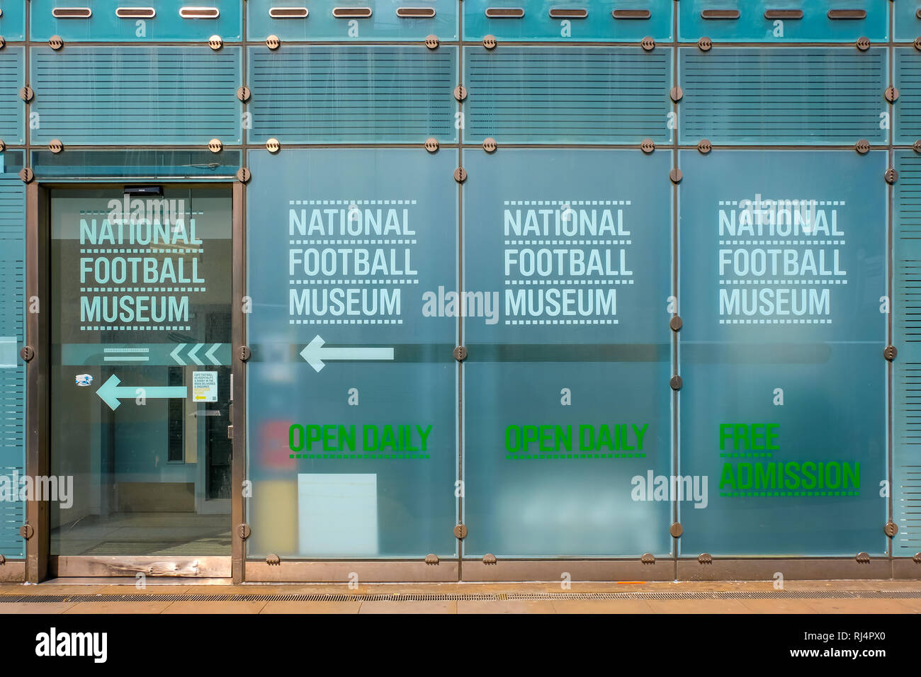 Manchester, UK - May 18 2018: The National Football Museum is The world ...