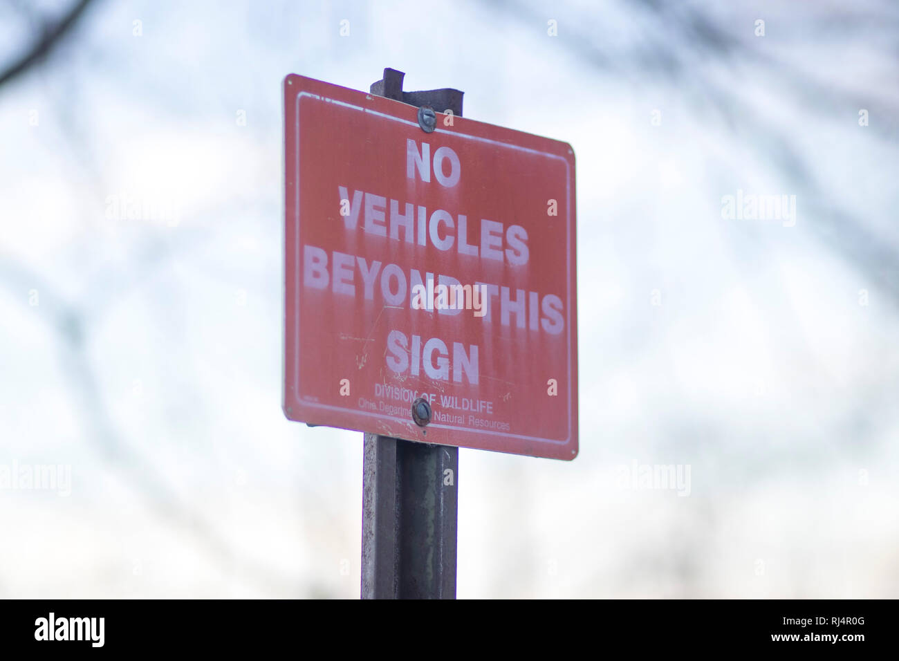 No vehicles sign Stock Photo - Alamy