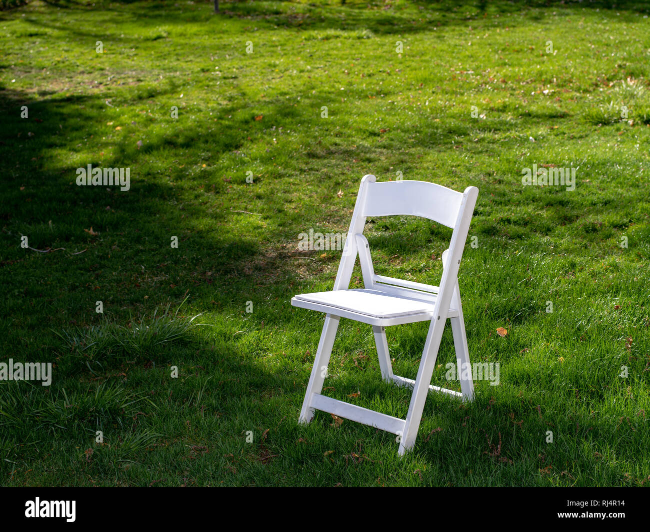 Plastic chair outside hi-res stock photography and images - Alamy