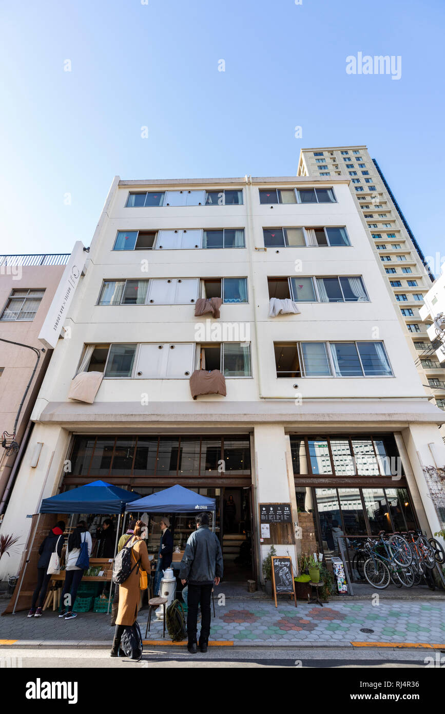 Nui. HOSTEL & BAR LOUNGE, Kuramae, Taito-Ku, Tokyo, Japan Stock Photo ...