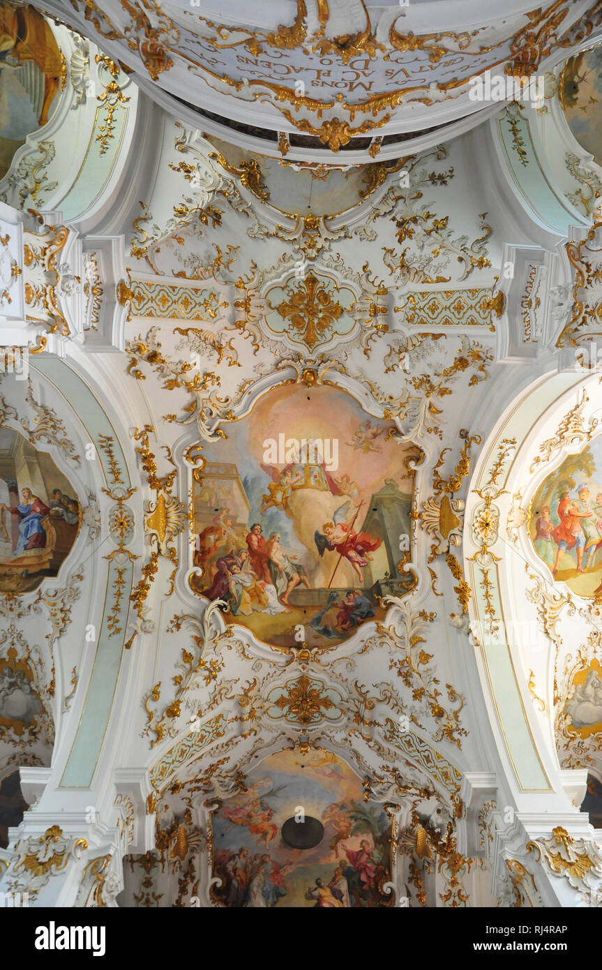 Deutschland, Bayern, Voralpenland, Andechs, Kloster, Kirche, innen ...