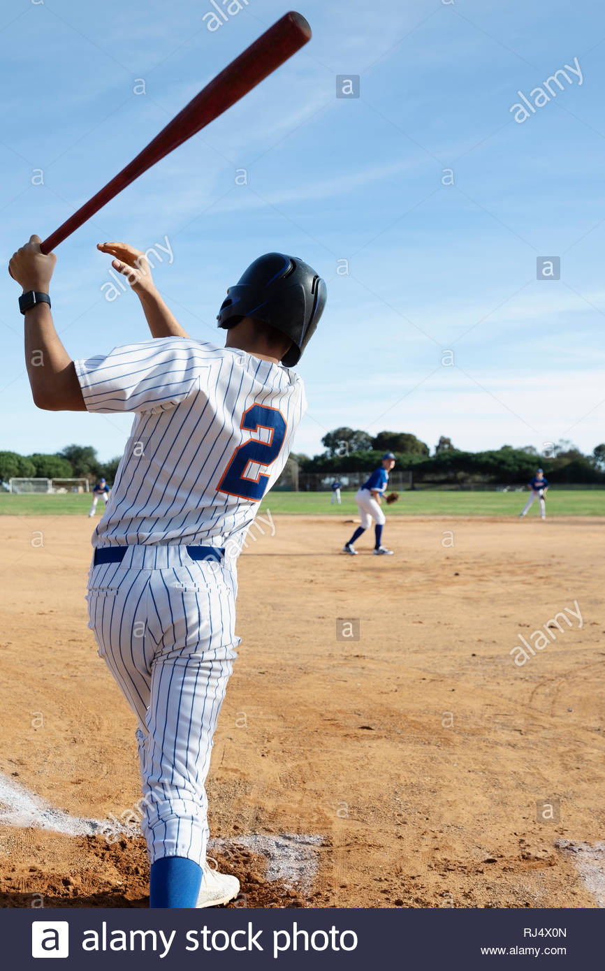 Baseball player swinging a bat people hi-res stock photography and ...