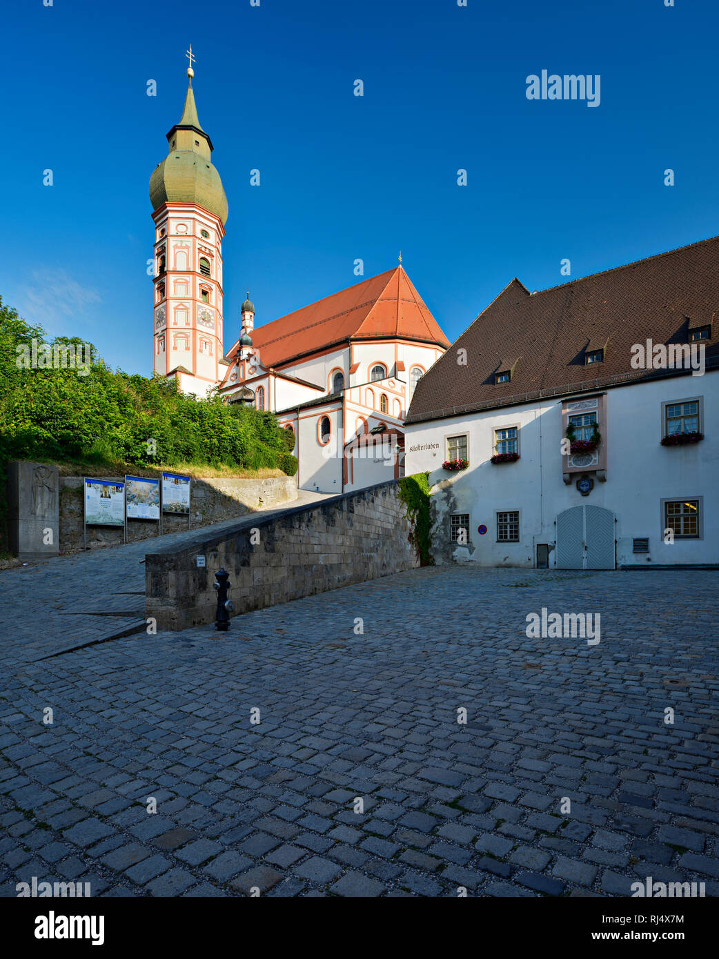 Kloster Andechs, Klosterkirche, Andechs, Bayern, Deutschland Stock ...