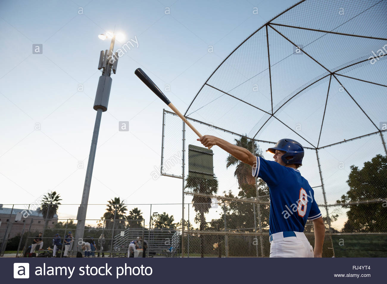 Baseball player with a bat people hi-res stock photography and images ...