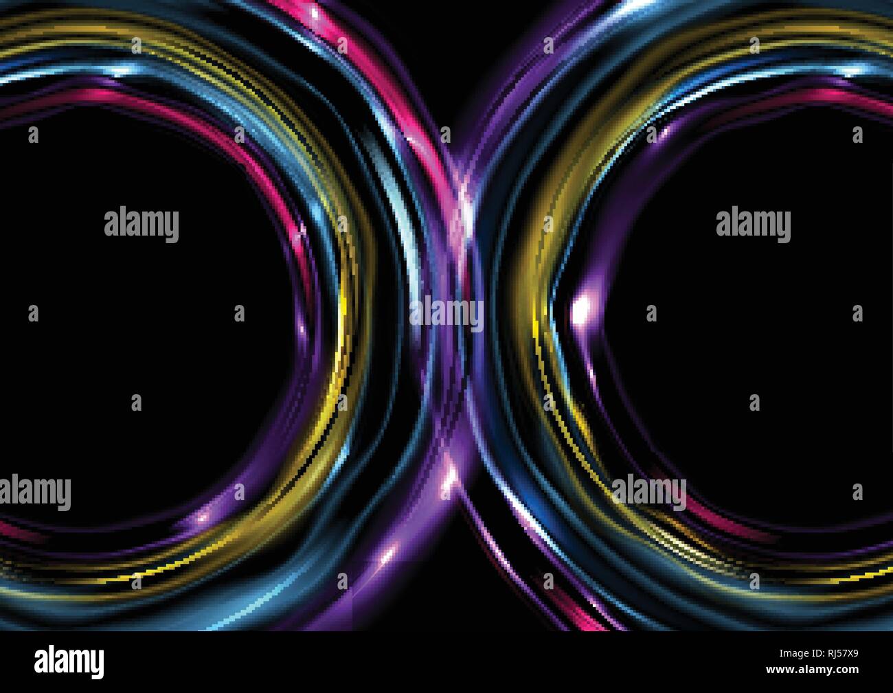 Colorful glowing electric neon abstract background. Vector design Stock ...