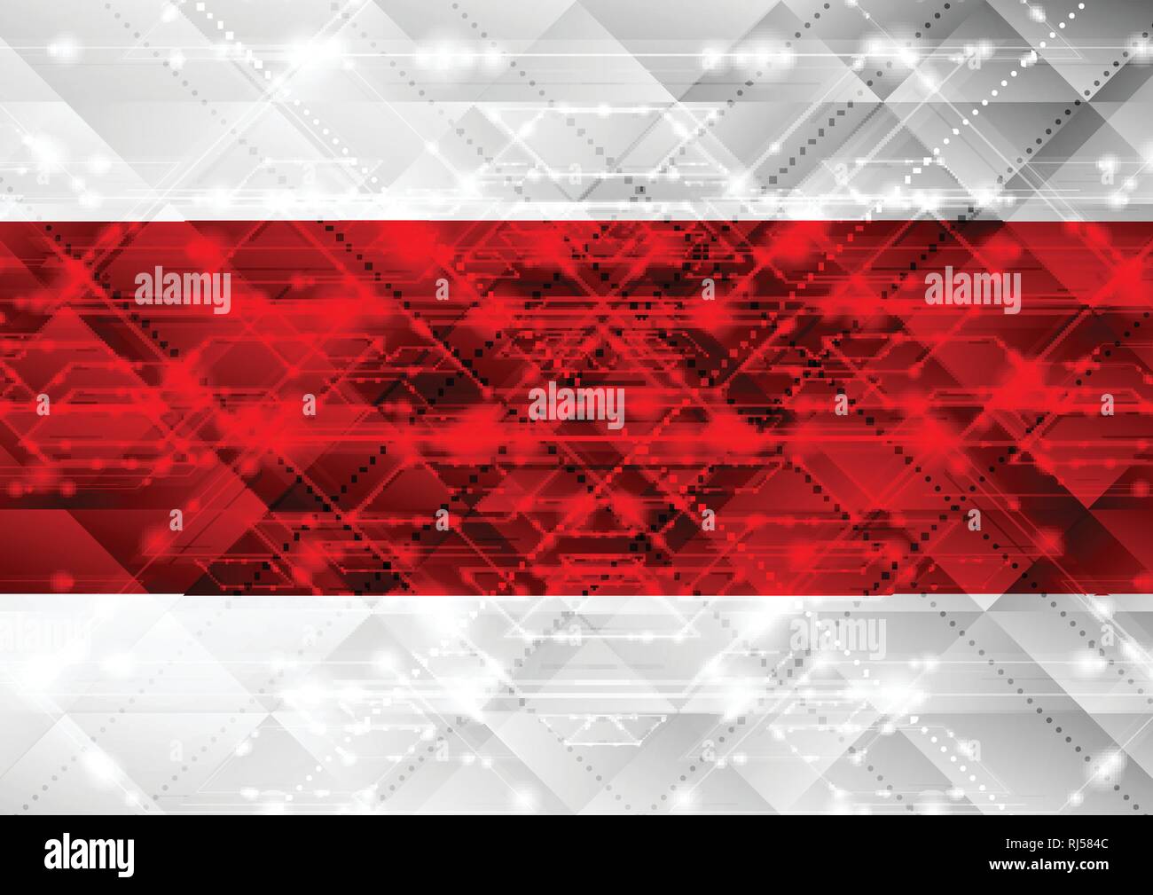 Red and grey shiny abstract sparkling tech background. Vector design ...