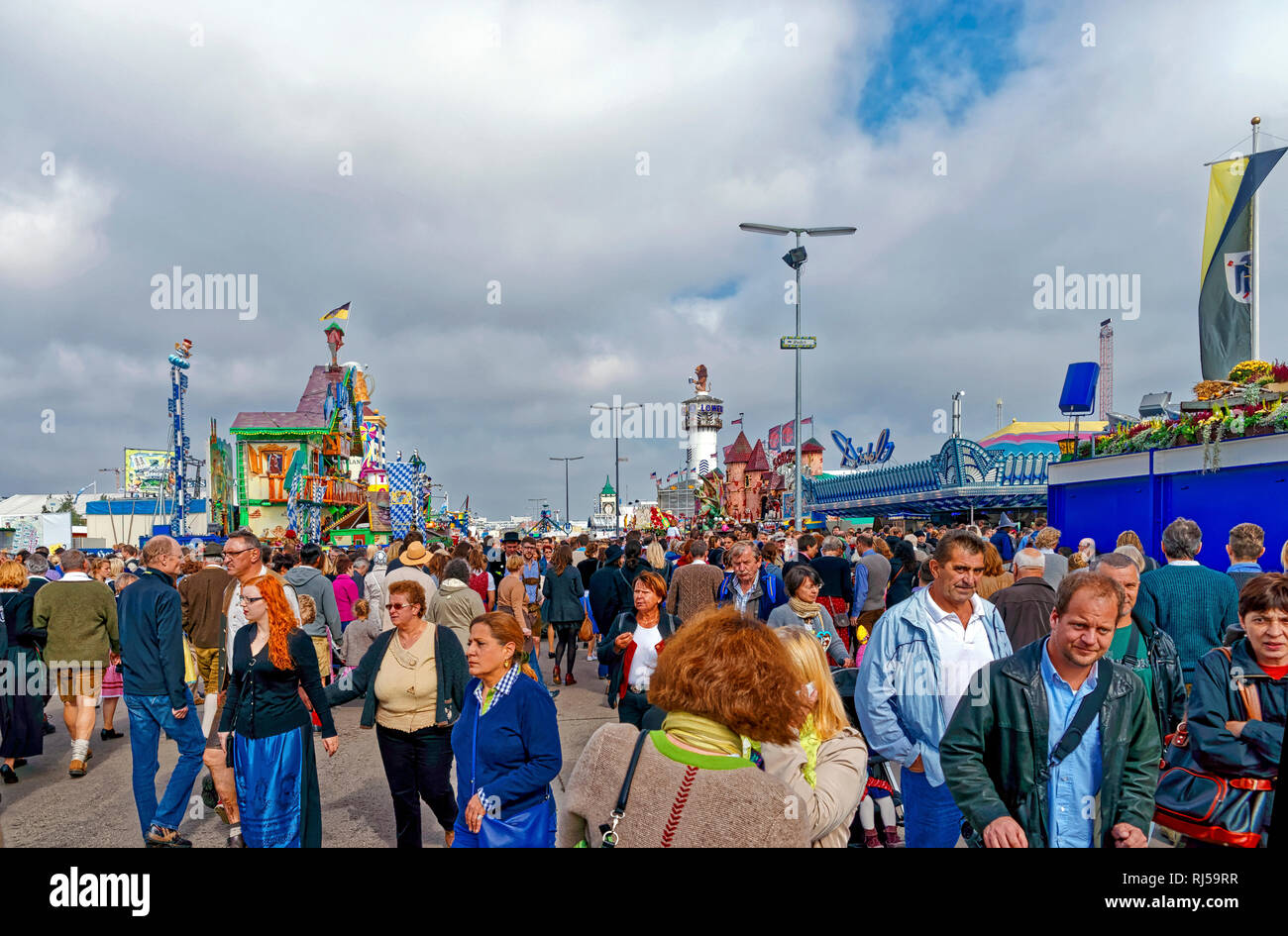 Oktoberfest, Theresienwiese, München, Deutschland Stock Photo - Alamy