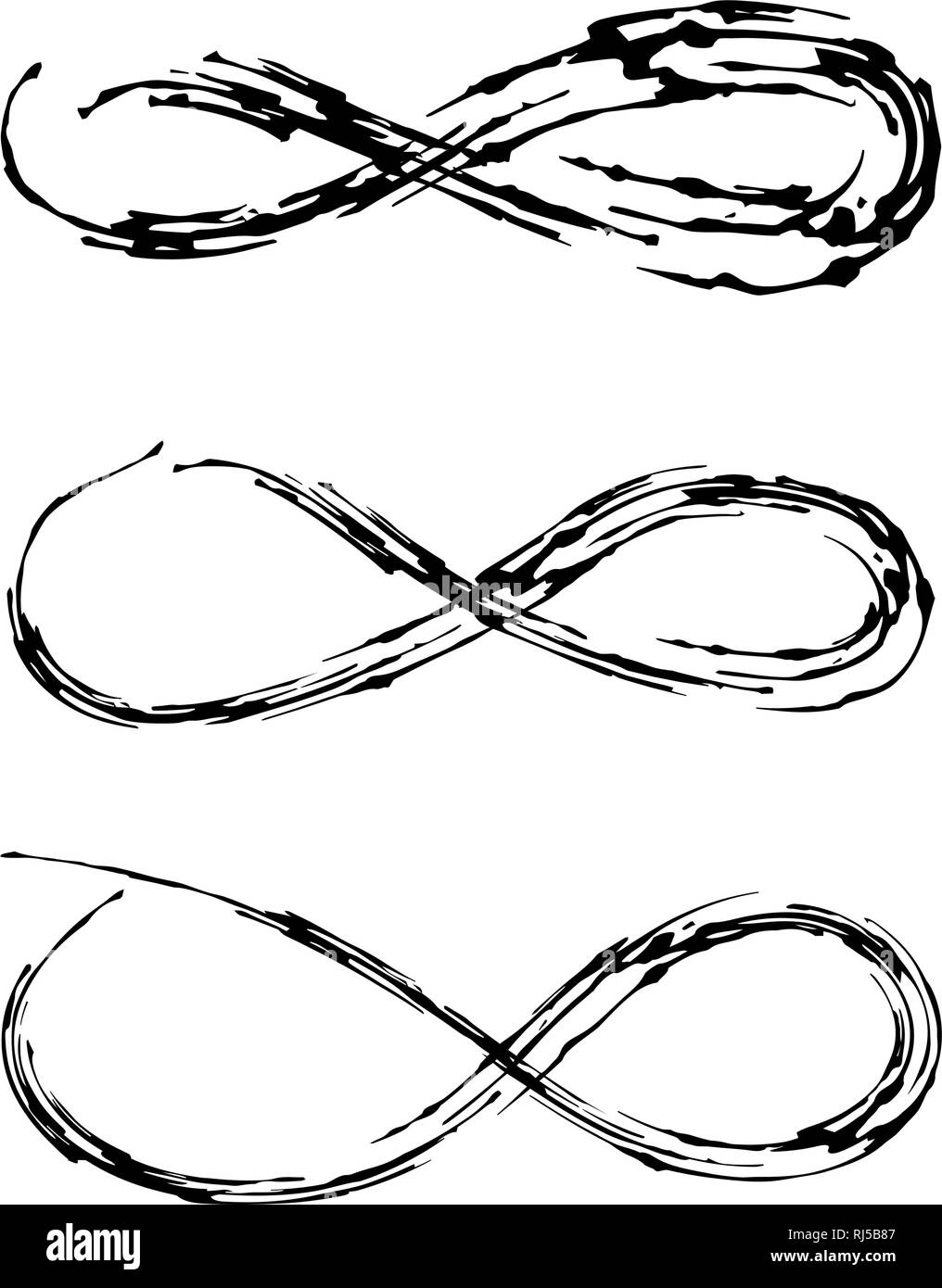Collection of infinity sign in original style. Creative vector ...
